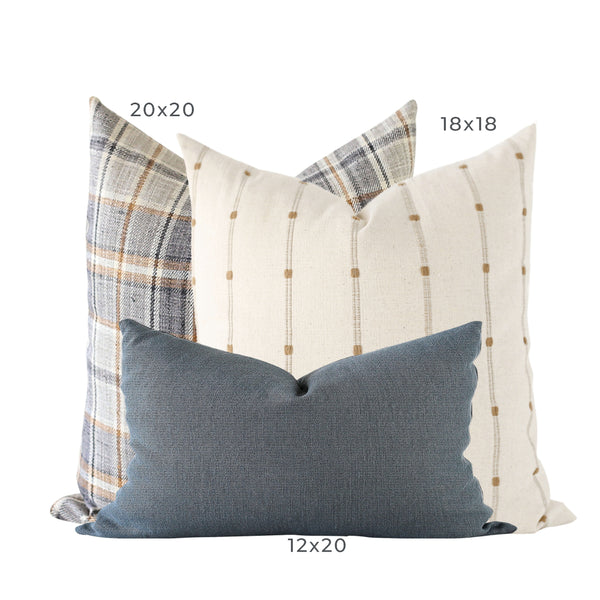 Plaid Pillow Combination Set, Textured Pillows, Woven Pillow Covers ...