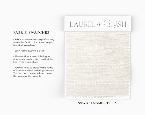 Stella Cream Textured Stripe Pillow Cover – Neutral Decorative Throw ...