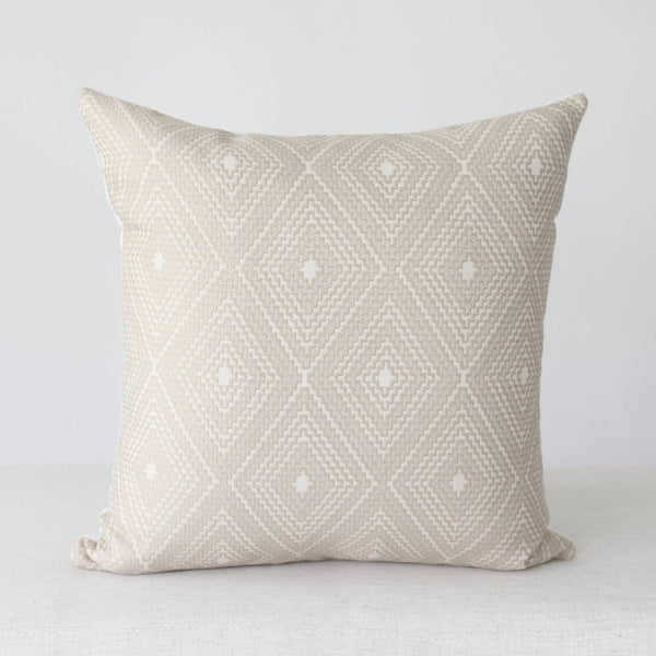 Alyssa Boho Textured Pillow Cover – Modern Boho Throw Pillow for Sofa ...